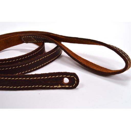 Hand-made quality leather mandolin strap