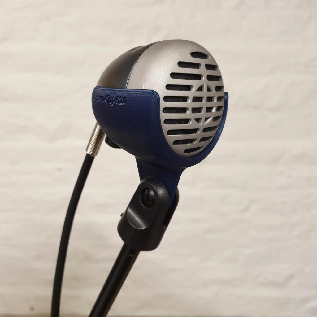 Harmonica Microphone Clip - green bullet style | Pinegrove Leather