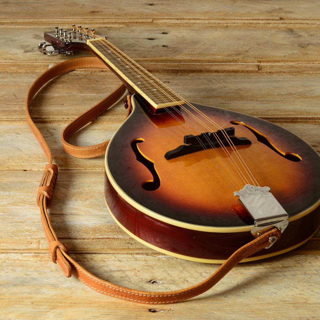 Exclusive luxury leather mandolin straps | Pinegrove Leather