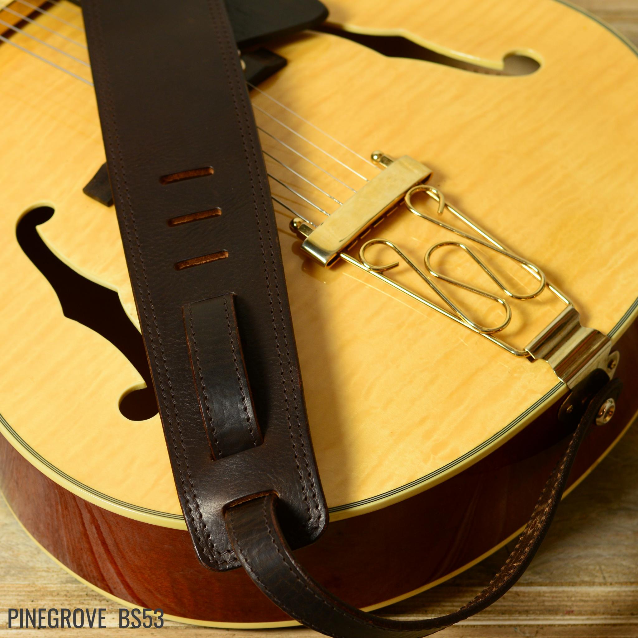 BS53 Leather Guitar Strap by Pinegrove Leather