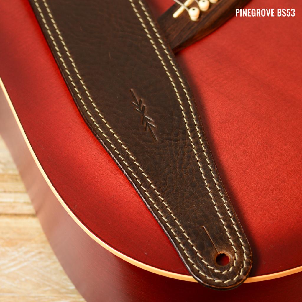 BS53 Leather Guitar Strap by Pinegrove Leather