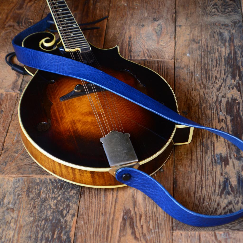 Exclusive luxury leather mandolin straps | Pinegrove Leather